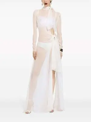 Dolce & Gabbana Sheer Silk Maxi Dress