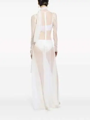 Dolce & Gabbana Sheer Silk Maxi Dress