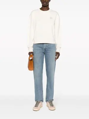 Tory Burch Logo-embellished Cotton Sweatshirt