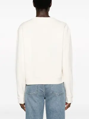 Tory Burch Logo-embellished Cotton Sweatshirt