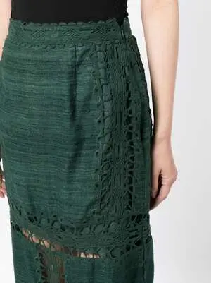 Ulla Johnson High-waisted Lace Midi Skirt