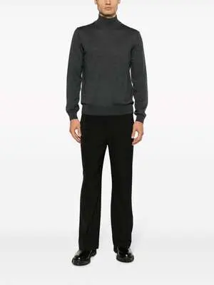 Corneliani Roll-neck Virgin Wool Jumper - Grey