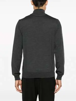 Corneliani Roll-neck Virgin Wool Jumper - Grey