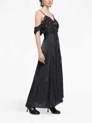 AZ FACTORY Off-shoulder Lace-panel Dress