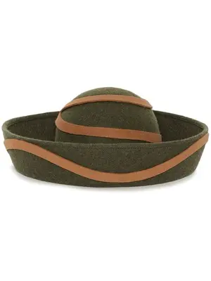 DESTREE Sigmar Ribbon-band Fedora - Green