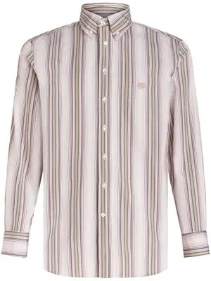 Etro Stripe-print Button-down Shirt - Neutrals