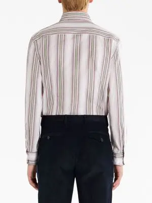 Etro Stripe-print Button-down Shirt - Neutrals