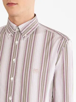 Etro Stripe-print Button-down Shirt - Neutrals
