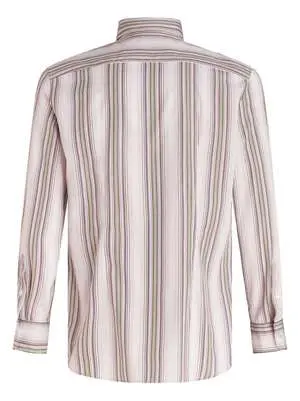 Etro Stripe-print Button-down Shirt - Neutrals