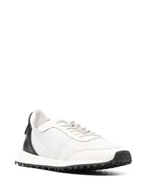 BUTTERO® Two-tone Panelled Sneakers - White