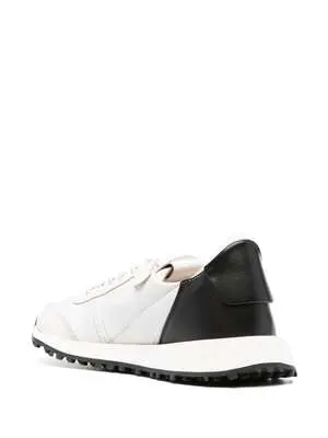 BUTTERO® Two-tone Panelled Sneakers - White