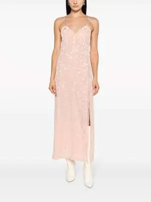Zadig&Voltaire Rohal Star-jacquard Silk Dress - Pink