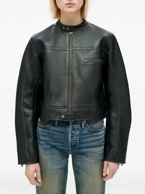 RE/DONE Racer Zip-up Leather Jacket