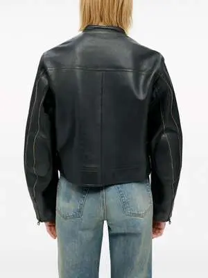 RE/DONE Racer Zip-up Leather Jacket