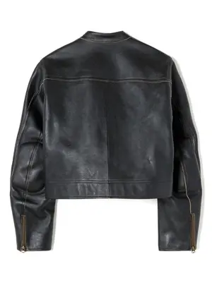 RE/DONE Racer Zip-up Leather Jacket