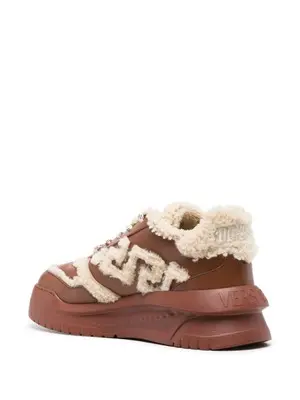 Versace Greca Odissea Shearling Sneakers