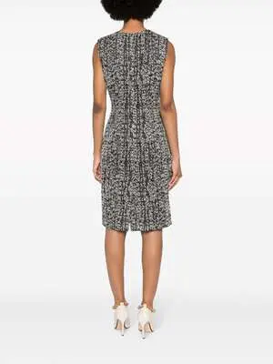 LANVIN Sleeveless Tweed Midi Dress