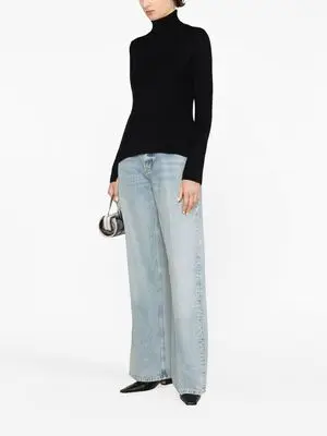 GANNI Cut-out Merino-wool Jumper