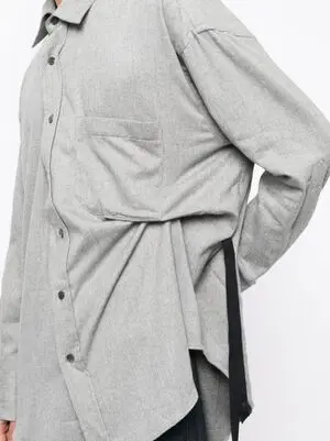 MARINA YEE Pleat-detail Cotton Shirt