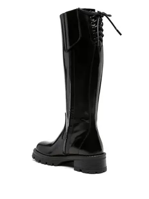 Versace Alia Leather Knee-high Boots