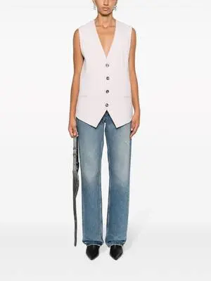 Ami Virgin Wool Waistcoat - Pink