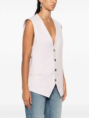 Ami Virgin Wool Waistcoat - Pink