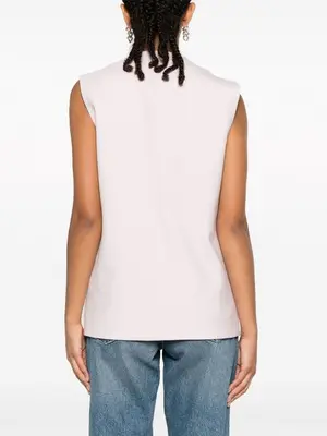 Ami Virgin Wool Waistcoat - Pink