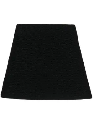 Mach & Mach A-line Knitted Miniskirt
