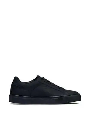 HIDE&JACK Essence Crocodile-embossed Leather Sneakers - Black