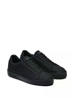 HIDE&JACK Essence Crocodile-embossed Leather Sneakers - Black