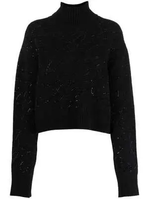 Blumarine Crystal-embellished Knitted Jumper