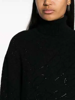 Blumarine Crystal-embellished Knitted Jumper