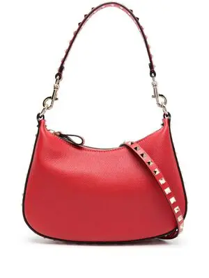 Valentino Garavani Rockstud Shoulder Bag - Red