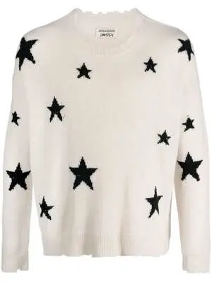 Zadig&Voltaire Zadig&Voltaire Star-Intarsia Cashmere Jumper Neutrals