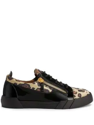 GIUSEPPE ZANOTTI Frankie Leopard-print Sneakers