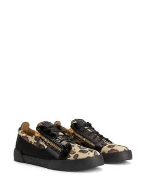 GIUSEPPE ZANOTTI Frankie Leopard-print Sneakers