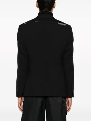 Off-White Slogan-print Virgin Wool Blazer