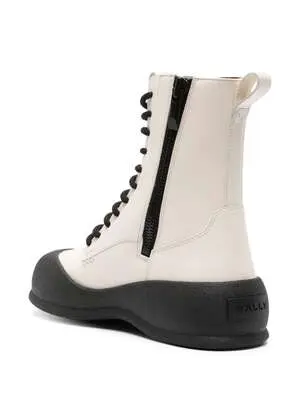 Bally Lace-up Leather Boots