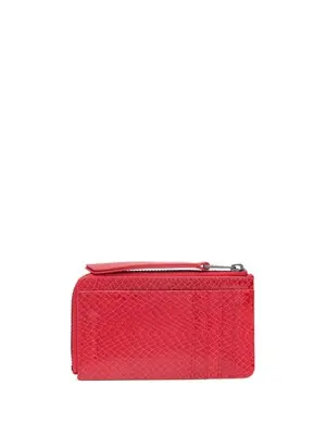 Zadig&Voltaire Wild Python-effect Cardholder - Red