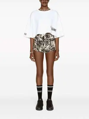 Dolce & Gabbana Logo-print Cotton Shorts