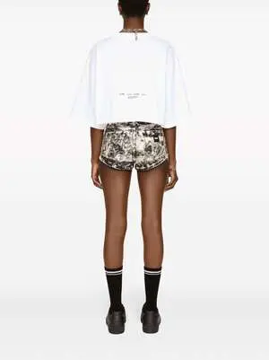 Dolce & Gabbana Logo-print Cotton Shorts