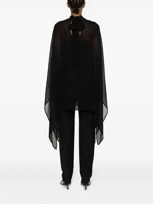 P.a.r.o.s.h Funnel-neck Silk Tunic