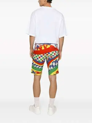 Dolce & Gabbana Carretto-print Shorts - Blue