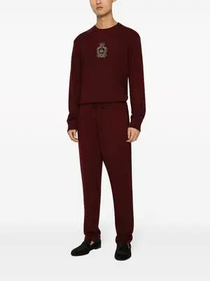 Dolce & Gabbana Virgin Wool-silk Tapered Trousers