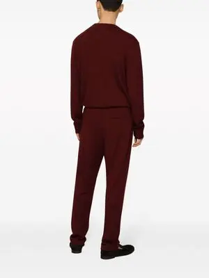 Dolce & Gabbana Virgin Wool-silk Tapered Trousers