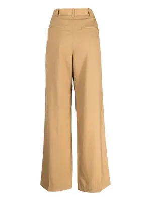 LOW CLASSIC Straight-leg Wool Trousers - Neutrals