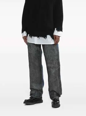 MAISON MARGIELA Panelled Straight-leg Jeans - Grey
