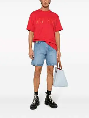 Moschino Teddy Bear-motif Denim Shorts