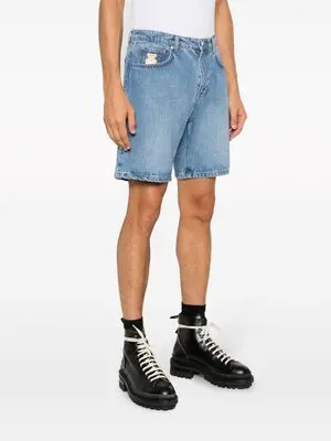 Moschino Teddy Bear-motif Denim Shorts