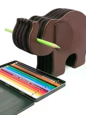 GRAF LANTZ Medium Elephant Leather Pen Holder